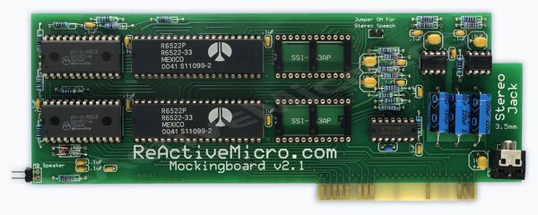 Mockingboard - The ReActiveMicro Apple II Wiki